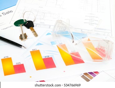 Architecture Plans Tools Keys Stock Photo 534766969 | Shutterstock