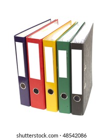 Archive Folders Stack Isolated On White Stock Photo 48542086 | Shutterstock