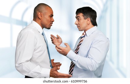 Serious Excited Business Partners Arguing About Stock Photo (Edit Now ...