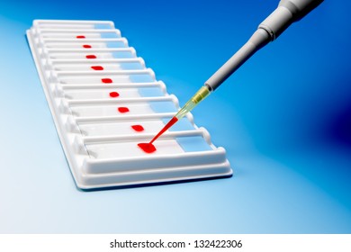 Biological Assay Concept Array Blood Samples Stock Photo 678332554 ...