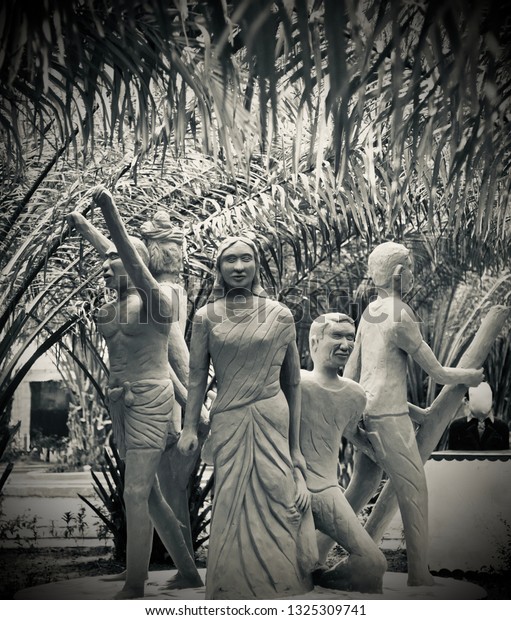 Artificial Clay Made Human Shape Statue Stock Photo 1325309741 ...