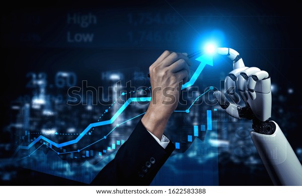 Artificial Intelligence Ai Research Robot Cyborg Stock Photo 1622583388 ...