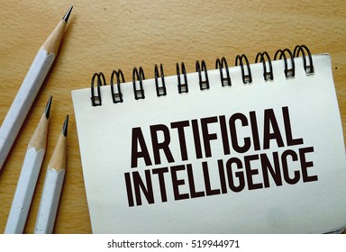 Artificial Intelligence Text Written On Notebook Stock Photo 519944971 ...