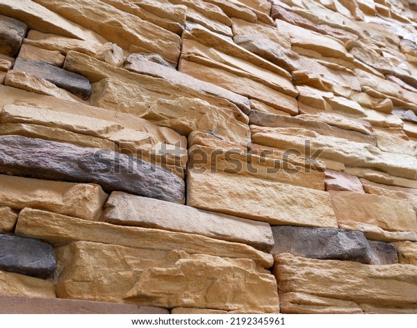 Artificial Stone Cladding Designed Resemble Real Stock Photo 2192345961 ...