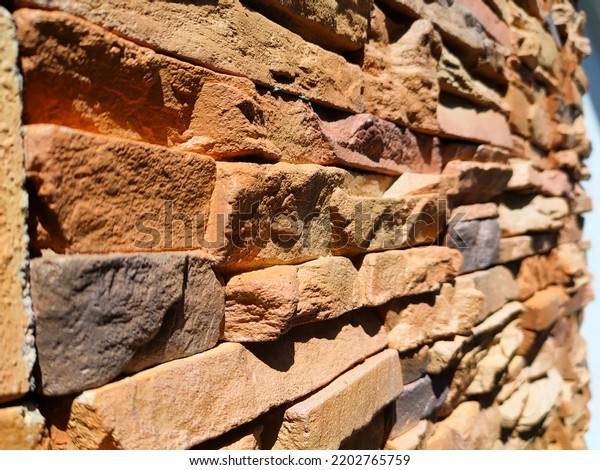 Artificial Stone Cladding Designed Resemble Real Stock Photo 2202765759 ...