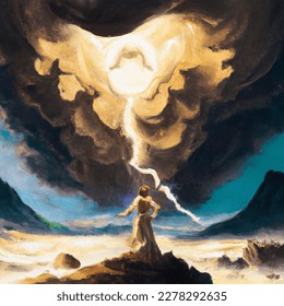 Baroque Artistic Image Sisyphus Pushes Huge AI-generated image 2490980789 | Shutterstock
