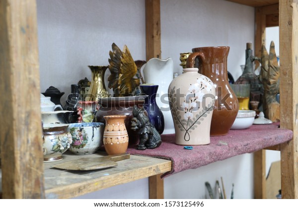 Artists Workshop Objects Drawing Still Lifes Stock Photo 1573125496 ...