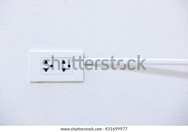 Asia Plug Socket On Wall Stock Photo (Edit Now) 431699977