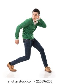 Asian Guy Dramatic Pose Full Length Stock Photo 210596203 | Shutterstock