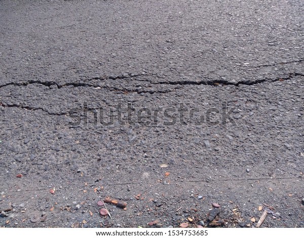 Asphalt Road Cracks Texture Pattern Background Stock Photo 1534753685 ...