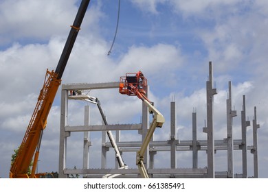 Assembling Concrete Structure Construction Site Stock Photo 661385491 ...