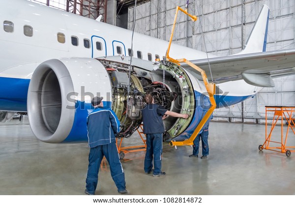 Assembling Replacing Engine Parts Plane After Stock Photo (Edit Now ...