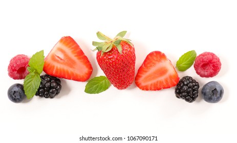 Forest Berries Low Poly Fresh Nutritious Stock Vector (Royalty Free ...