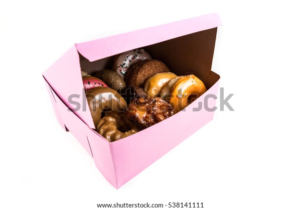Assorted Dozen Donuts Box Isolated On Stock Photo 538141111 | Shutterstock