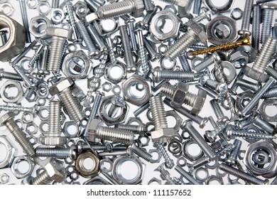 Assorted Nuts Bolts Closeup Stock Photo 111157652 | Shutterstock