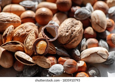 Assorted Nuts Different Types Macadamia Nuts Stock Photo 1835910793 ...