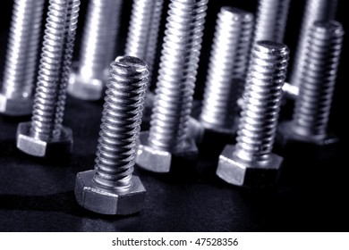 Assorted Sizes Threaded Fastener Machine Bolts Stock Photo 47528356 ...
