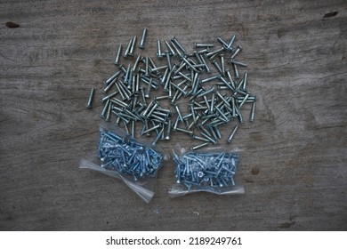 Assorted Threaded Screws Forming Lower Border Stock Photo 2189249761 ...
