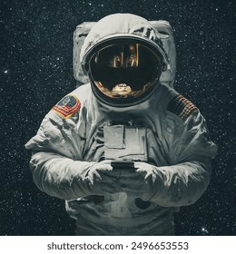 Astronaut Walking On Moon Cannabis Buds AI-generated image 2561097231 ...