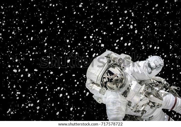 Astronaut Deep Space Science Theme Stock Photo (Edit Now) 717578722