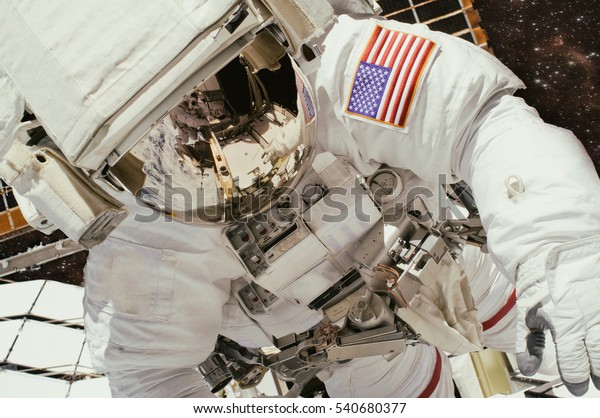 Astronaut Open Space Elements This Image Stock Photo 540680377 ...