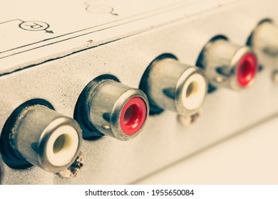 Audio Receiver Back Panel Inputs Output Stock Photo (Edit Now ...