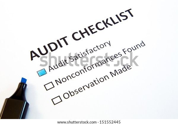 Audit Checklist Stock Photo 151552445 | Shutterstock