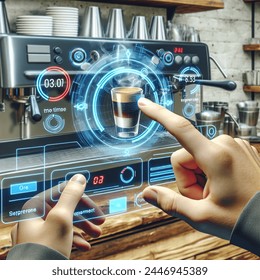 Augmented Reality View Setting Time Temperature AI-generated image ...