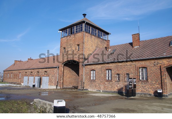 Auschwitz Gate Stock Photo 48757366 | Shutterstock