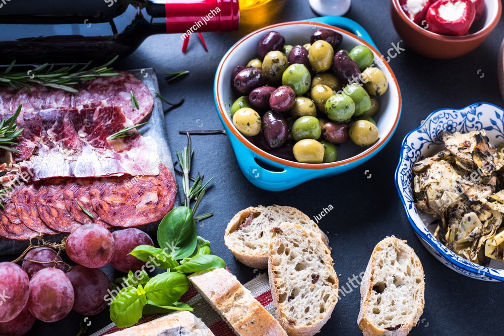 authentic spanish tapas set up in restaurant or bar Food Images ...
