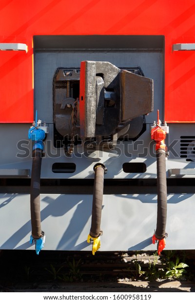 Automatic Coupling Electric Train Three Technical Stock Photo ...