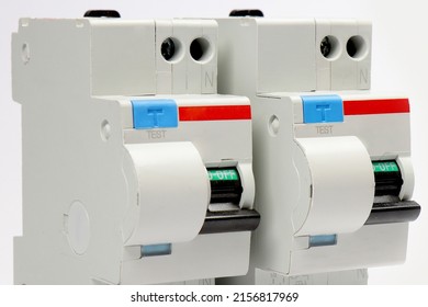Automatic Current Switch Protection Electrical Circuits Stock Photo ...