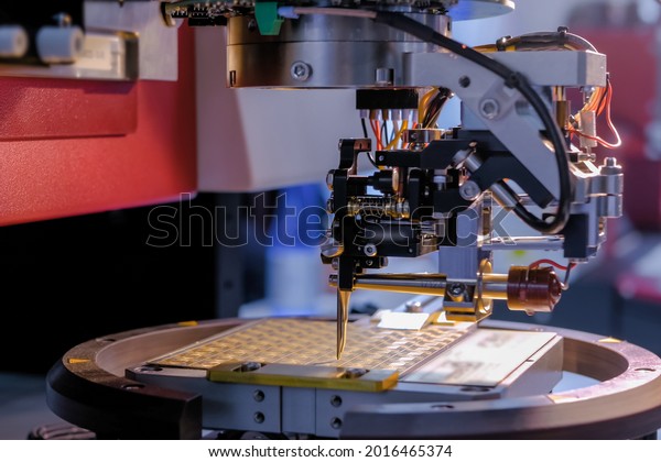 Automatic Desktop Wire Bonder Machine Working Stock Photo 2016465374 ...