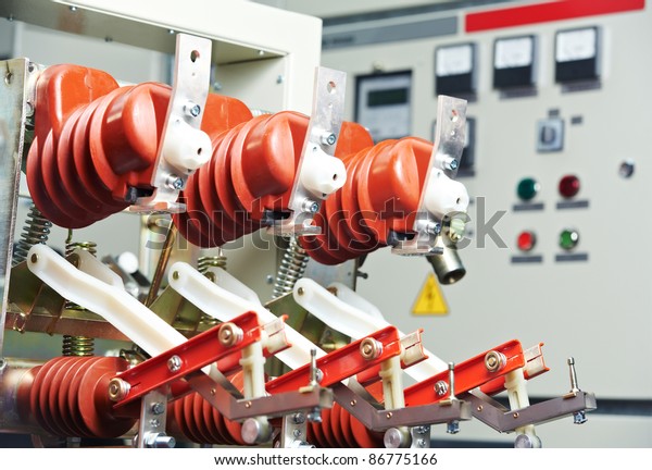 Automatic Electrical Fuseboxes Power Lines Located ภาพสต็อก 86775166 ...