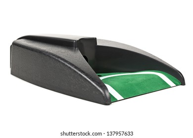 Automatic Golf Ball Putt Return Machine Stock Photo 137957633 ...