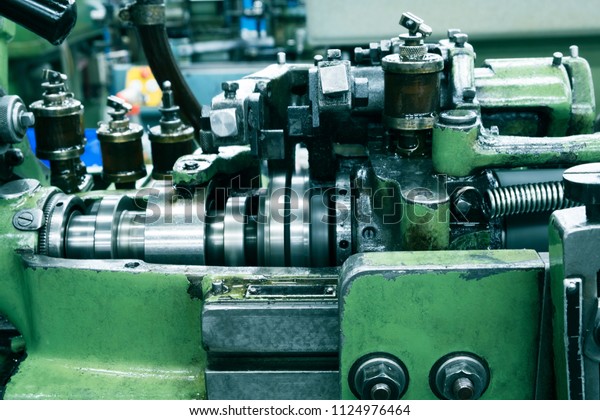 Automatic Lathe Machine Control By Camshaft Stock Photo 1124976464 ...