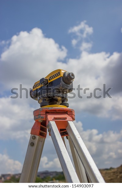 Automatic Level Adjustable Leg Tripod Aluminum Stock Photo 154903097 ...
