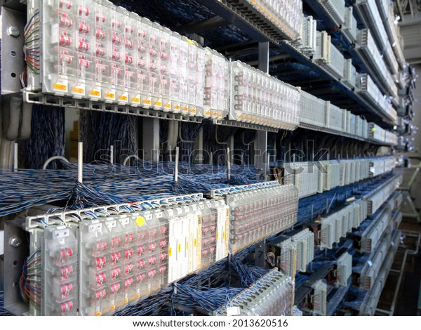 Automatic Telephone System Switching Connection Technology Stock Photo ...
