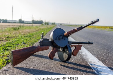Automatic Weapons Submachine Gun Thompson Legendary Stock Photo (Edit ...