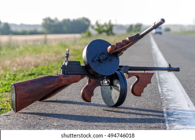 Automatic Weapons Submachine Gun Thompson Legendary Stock Photo (Edit ...