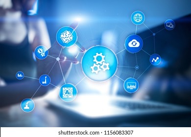 Automation Solution Software Business Process Workflow Stock Photo ...