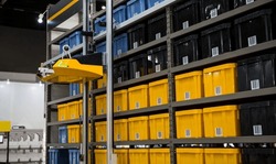 AGV robots., an Industrial Photo by vanitjan