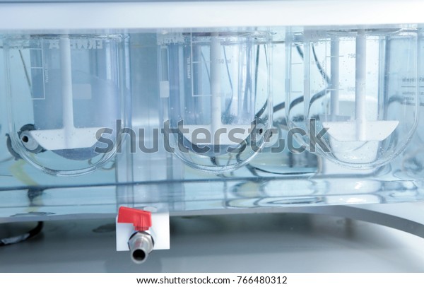 Autonomous Solubility Tester Imitation Dissolution Tablet Stock Photo ...