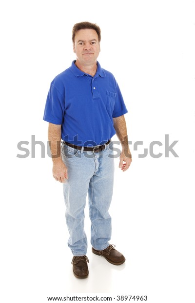 Average Casually Dressed Man His Forties Stock Photo 38974963 ...