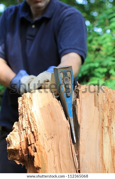 Axe Chops Firewood Stock Photo 112365068 | Shutterstock