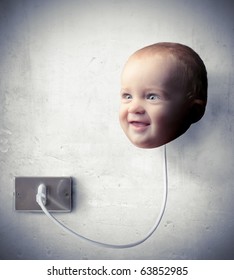 Babys Head Attached Light Socket Stock Photo 63852985 | Shutterstock