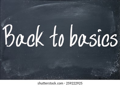 Back Basics Text Write On Paper Stock Photo 259222925 | Shutterstock