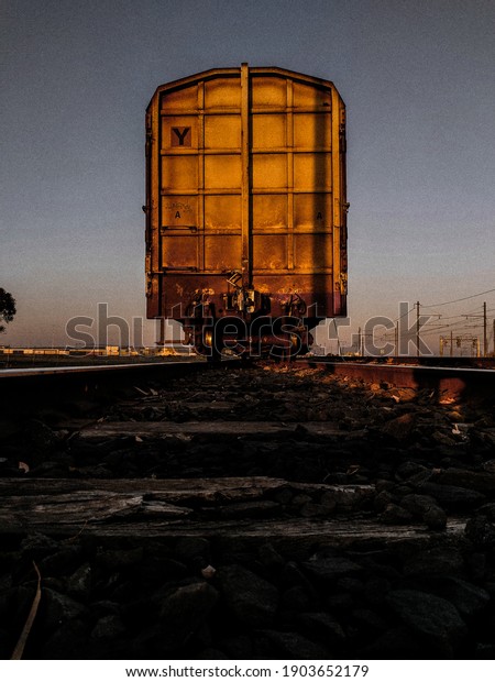 Back Cargo Train Stock Photo 1903652179 | Shutterstock