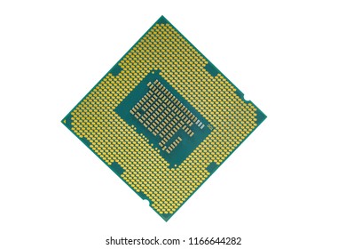Back Cpu Processor Brass Poles Connecting Stock Photo 1166644282 ...