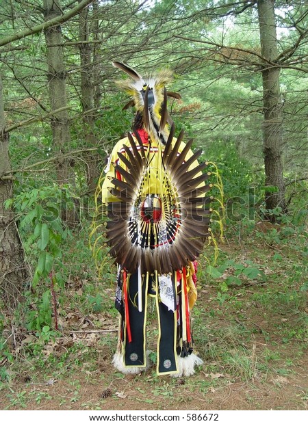 Back Native American Regalia Note Eagle库存照片586672 | Shutterstock